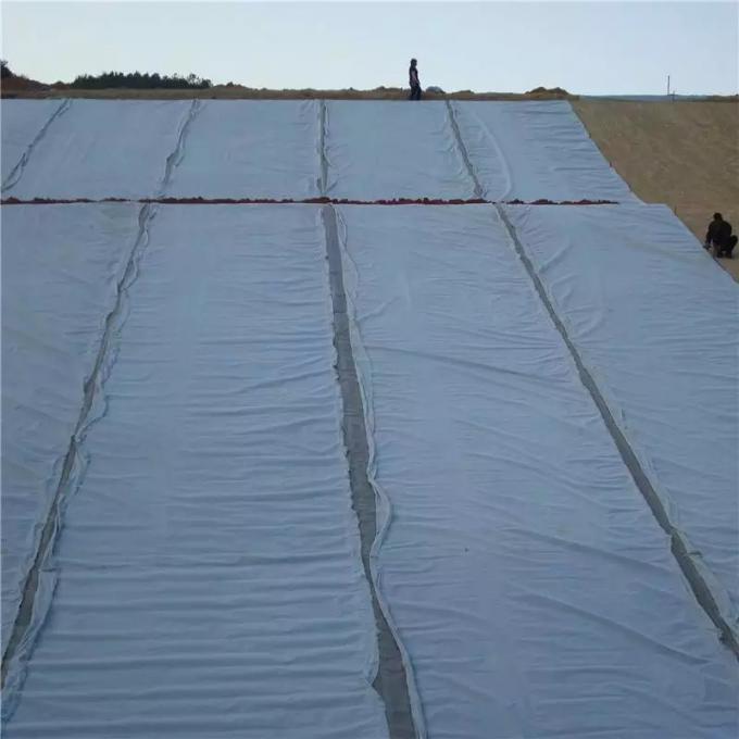 2m Width HDPE Composite Geomembrane Liner Sheet 2 Cloth For Canal
