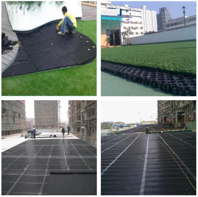 Dimple 1400gsm Geocomposite Drainage Board , HDPE Geocomposite Sheet Drain