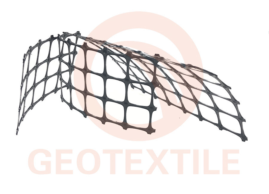 Track Stabilization Geo Mesh For Retaining Walls , 3.95m Biaxial ...